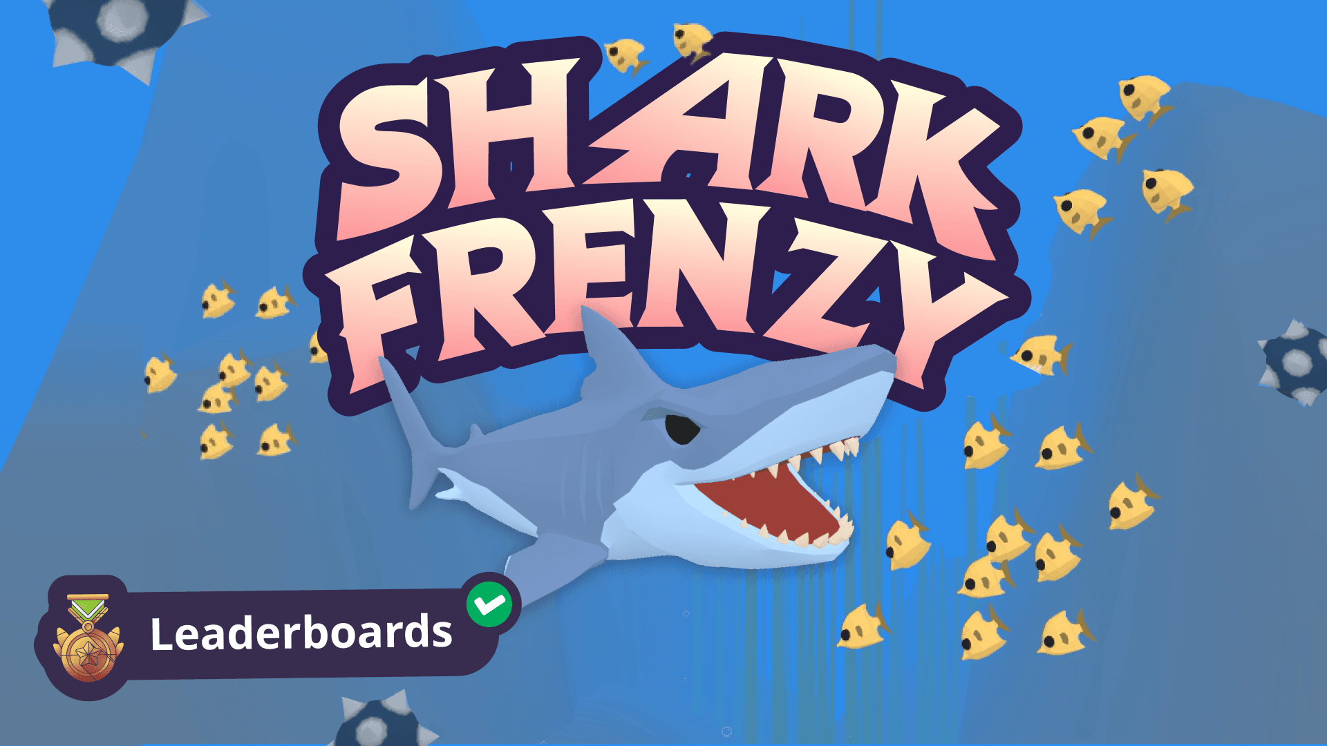 Shark Frenzy - a game example from the GDevelop game making app | GDevelop