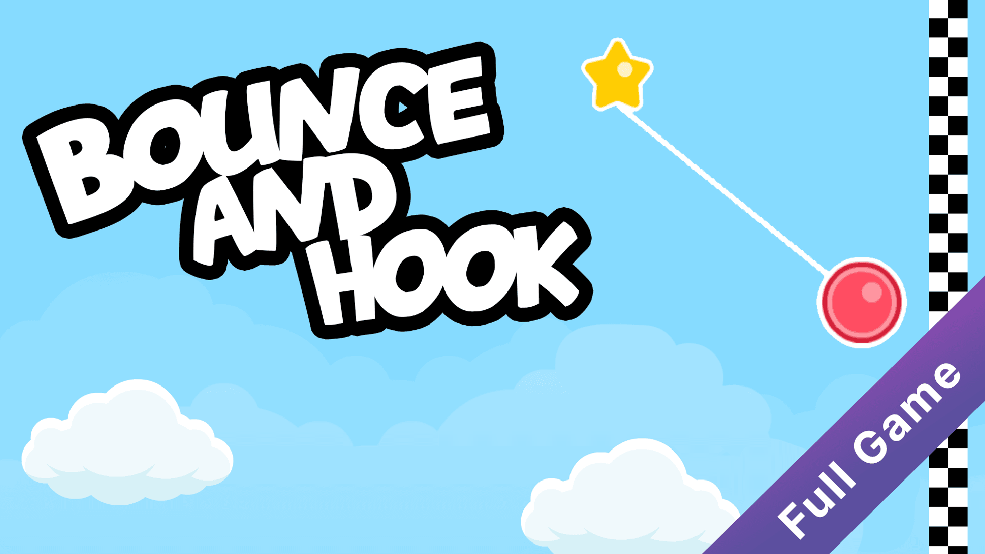 Bounce and hook - a game example from the GDevelop game making app | GDevelop