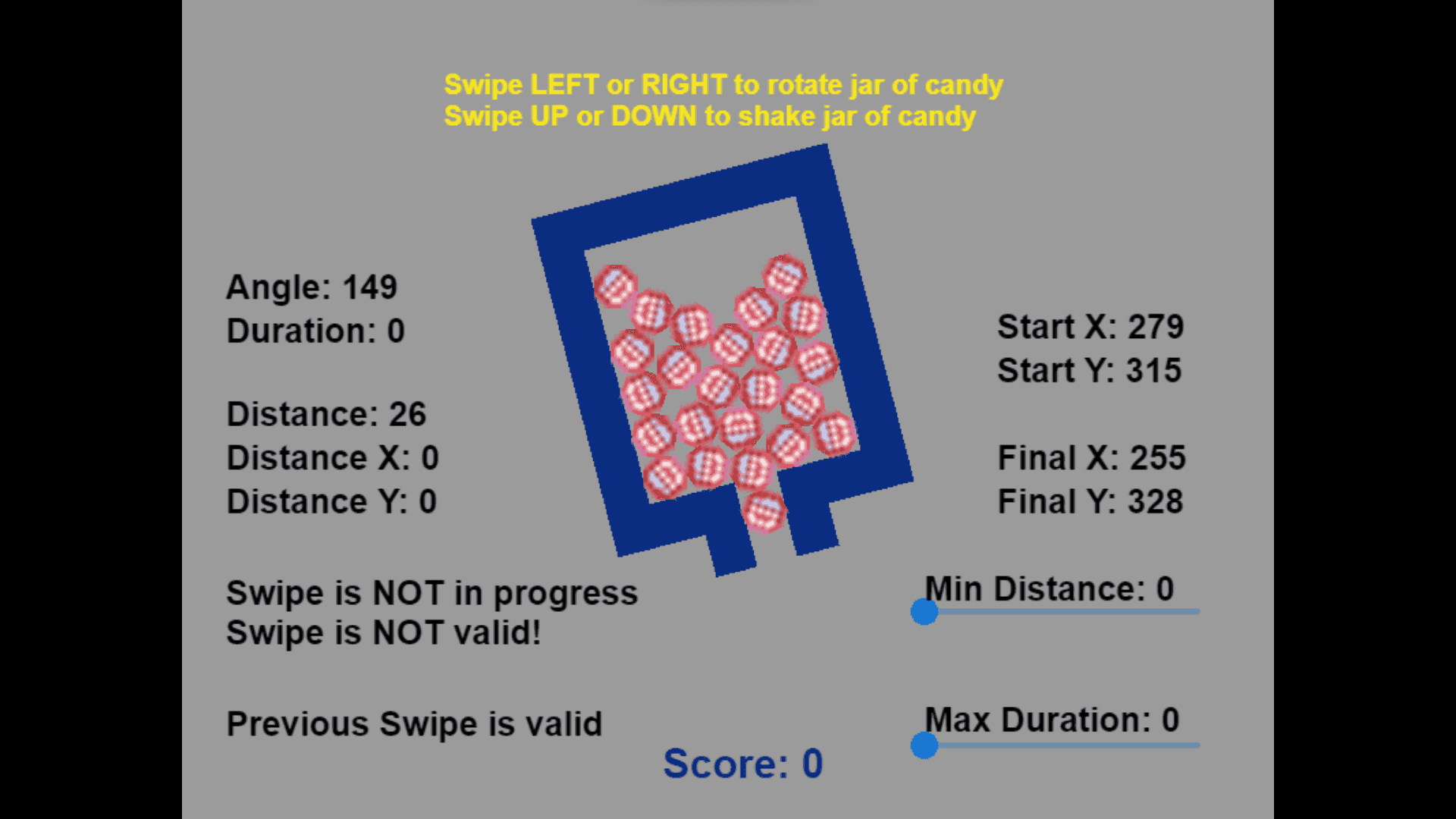 Candy shake - a game example from the GDevelop game making app | GDevelop