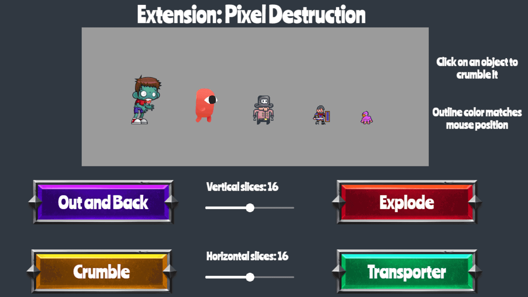 Object slicer - a game example from the GDevelop game making app | GDevelop