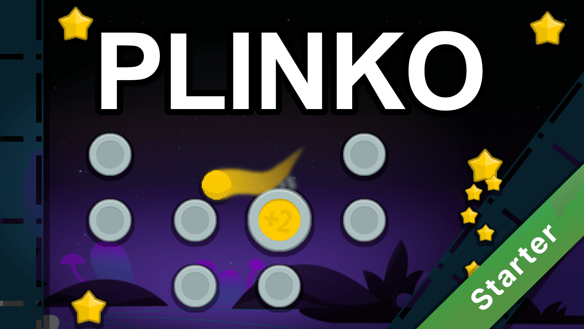 Plinko - a game example from the GDevelop game making app | GDevelop