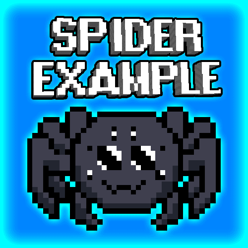 Spider hook - a game example from the GDevelop game making app | GDevelop