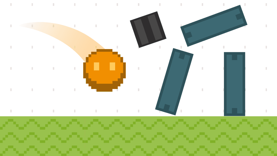 2D Physics Game (pixel-art) - a game example from the GDevelop game ...