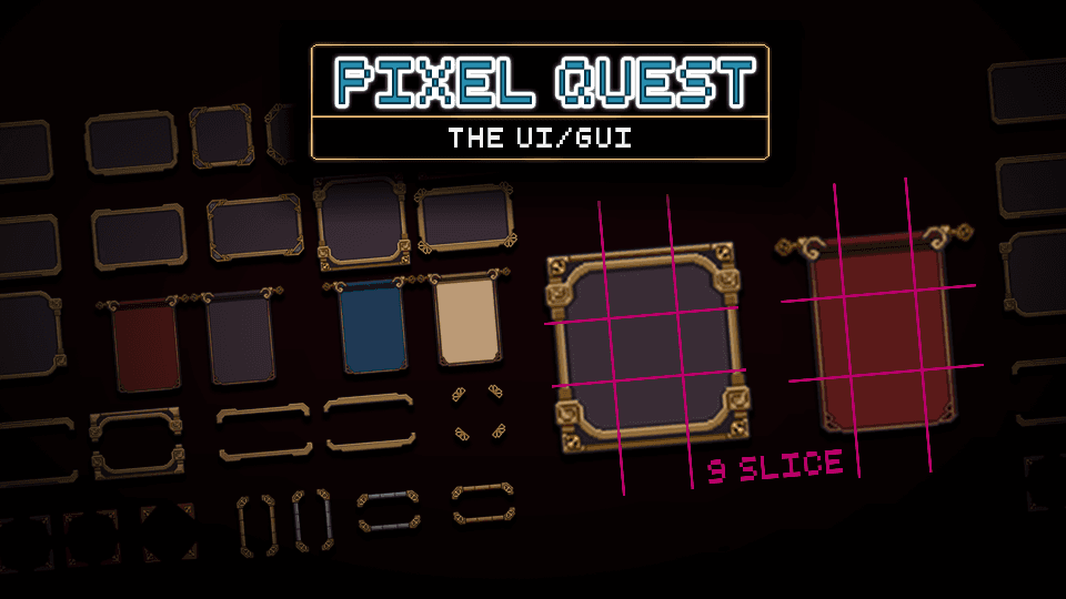2D Pixel Quest - UI - a premium asset pack to build games with GDevelop ...
