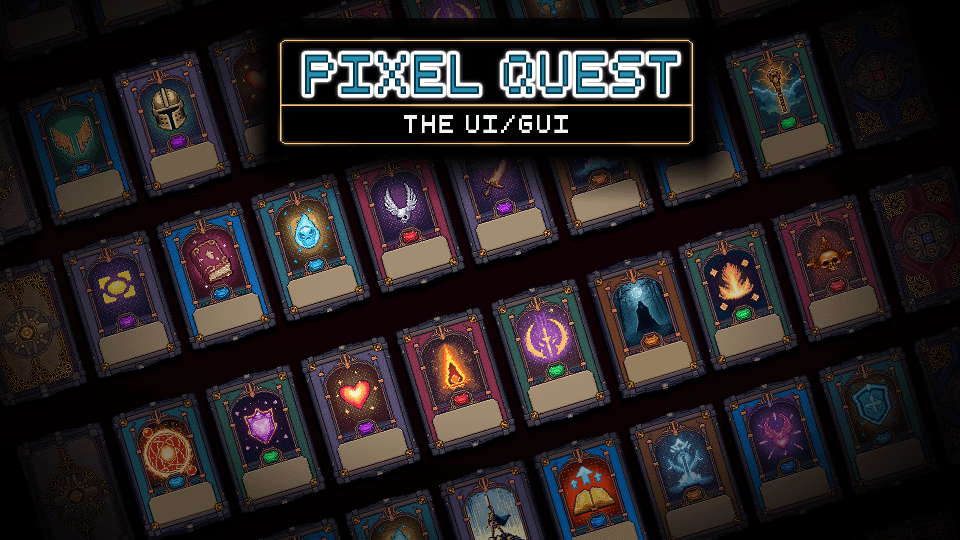 2D Pixel Quest - UI - a premium asset pack to build games with GDevelop ...