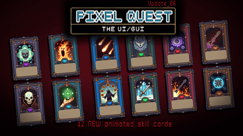 2D Pixel Quest - UI - a premium asset pack to build games with GDevelop ...