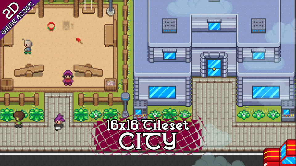City Tileset - a premium asset pack to build games with GDevelop ...