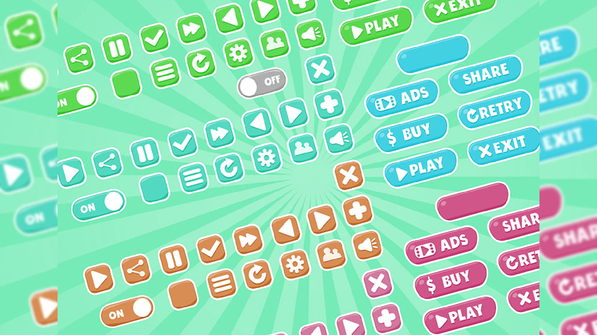 Cute Casual Game UI - a premium asset pack to build games with GDevelop ...
