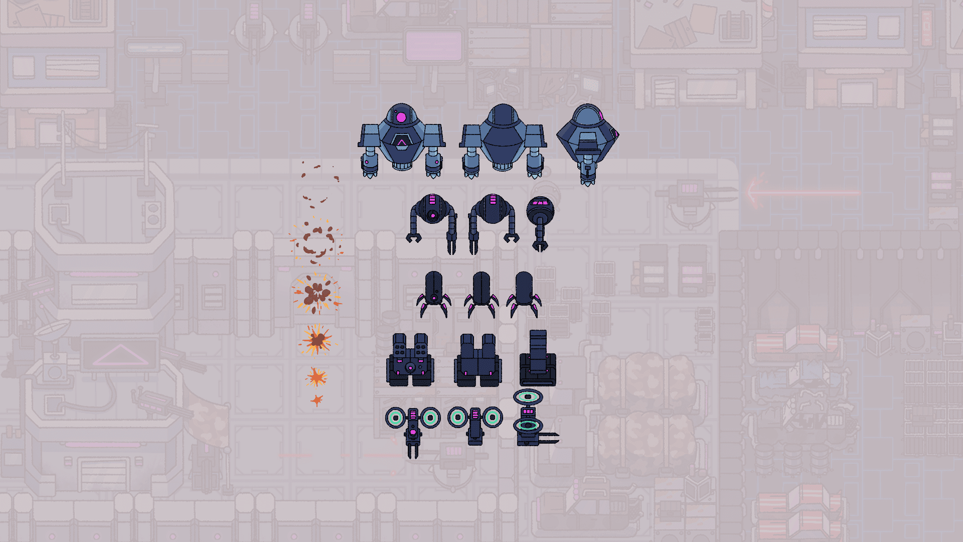 Cyberpunk Neon World Enemies - a premium asset pack to build games with ...