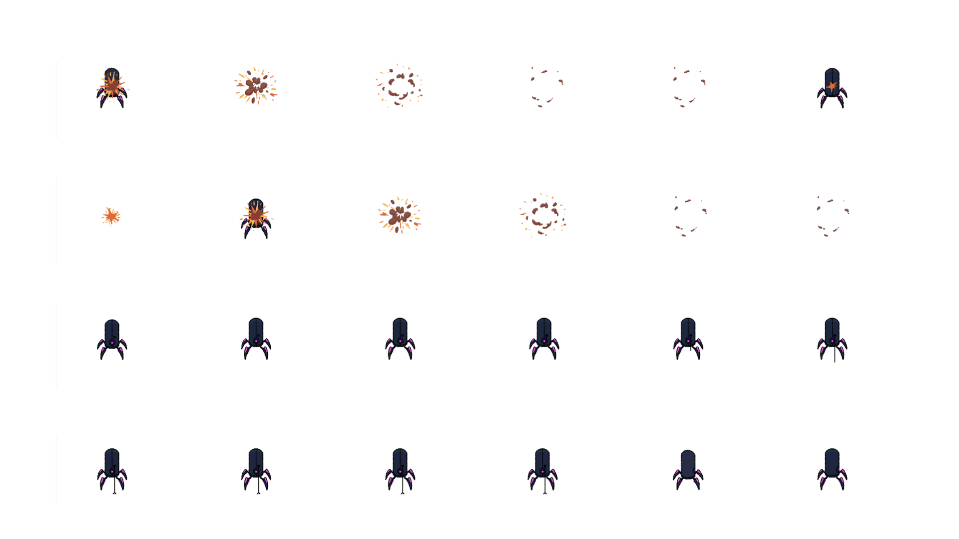 Cyberpunk Neon World Enemies - a premium asset pack to build games with ...