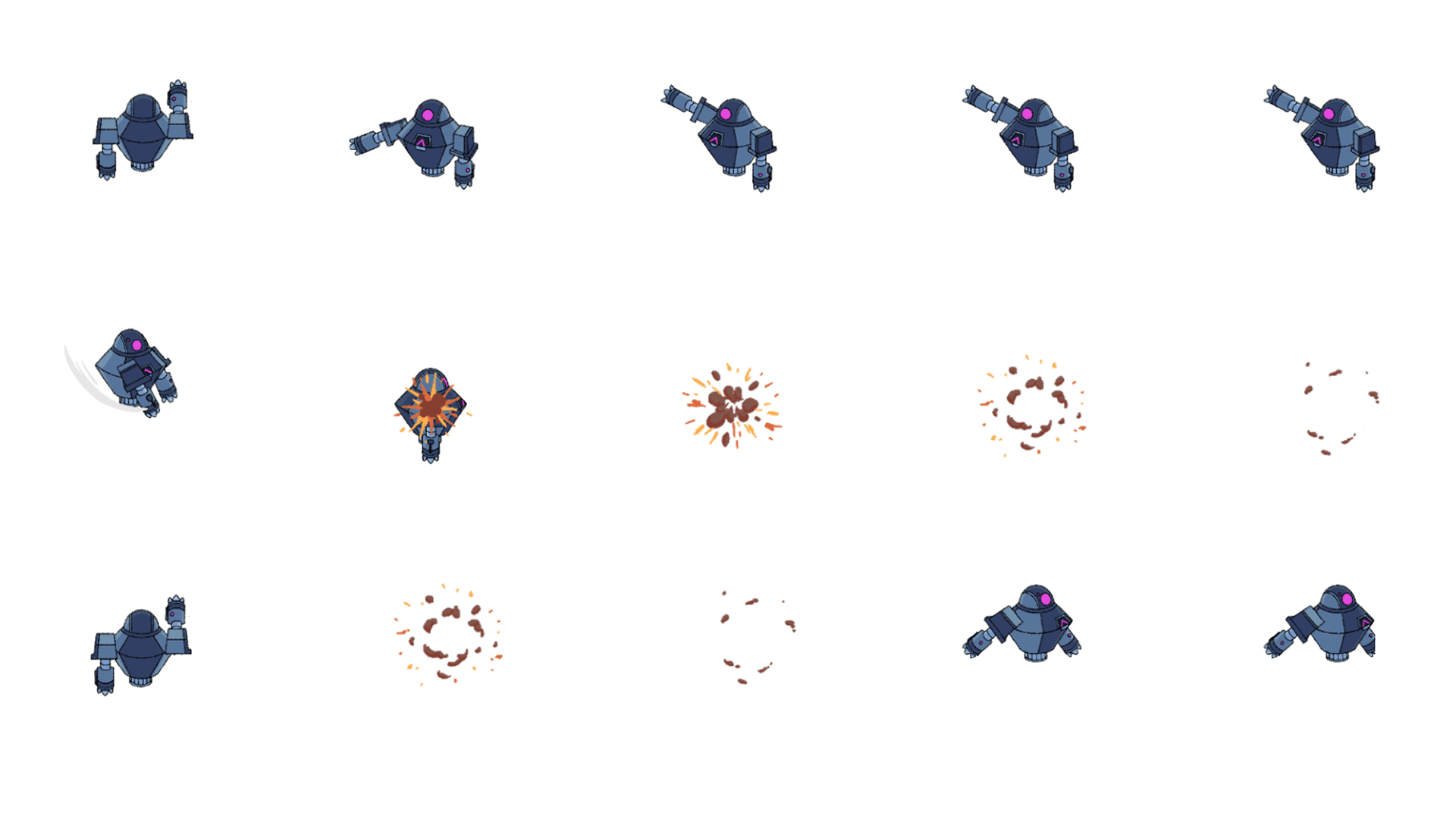 Cyberpunk Neon World Enemies - a premium asset pack to build games with ...