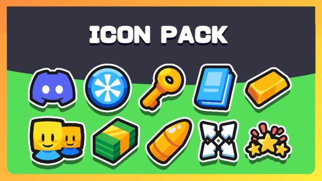 Flat Icon Pack - a premium asset pack to build games with GDevelop ...