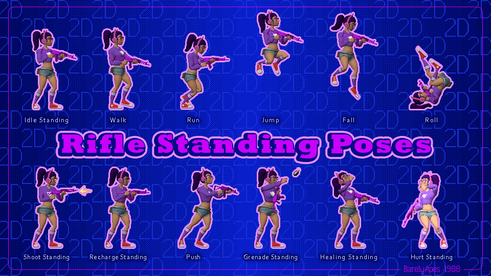 Gamer Girl Character - a premium asset pack to build games with ...