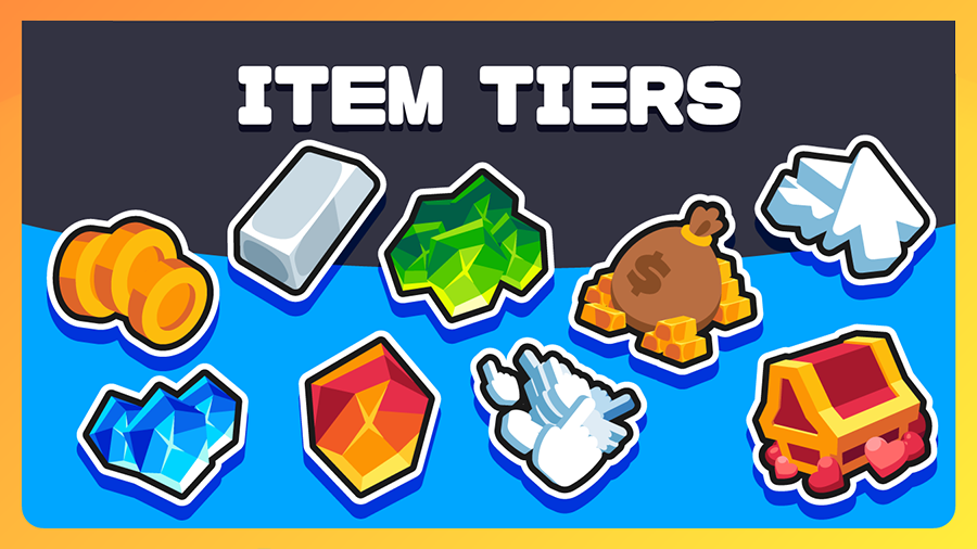 Item Tiers - a premium asset pack to build games with GDevelop. | GDevelop