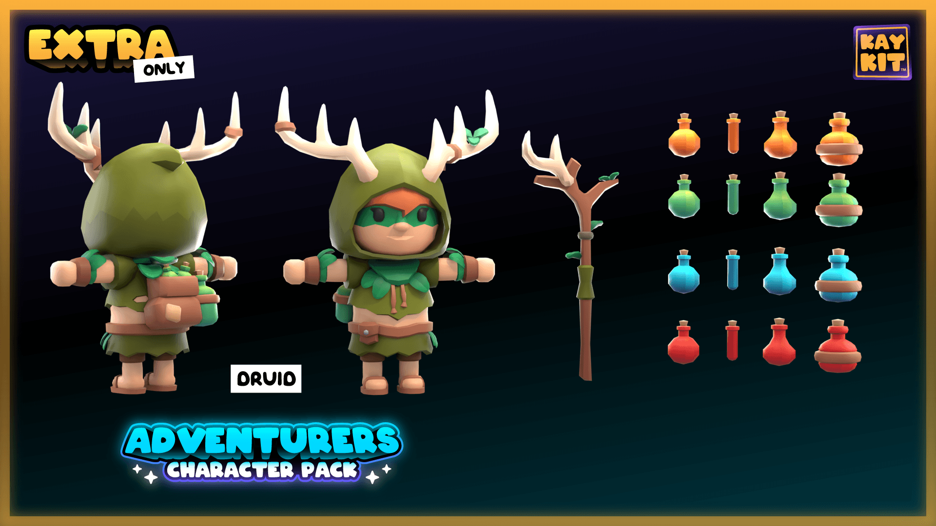KayKit Adventurers Character - a premium asset pack to build games with ...