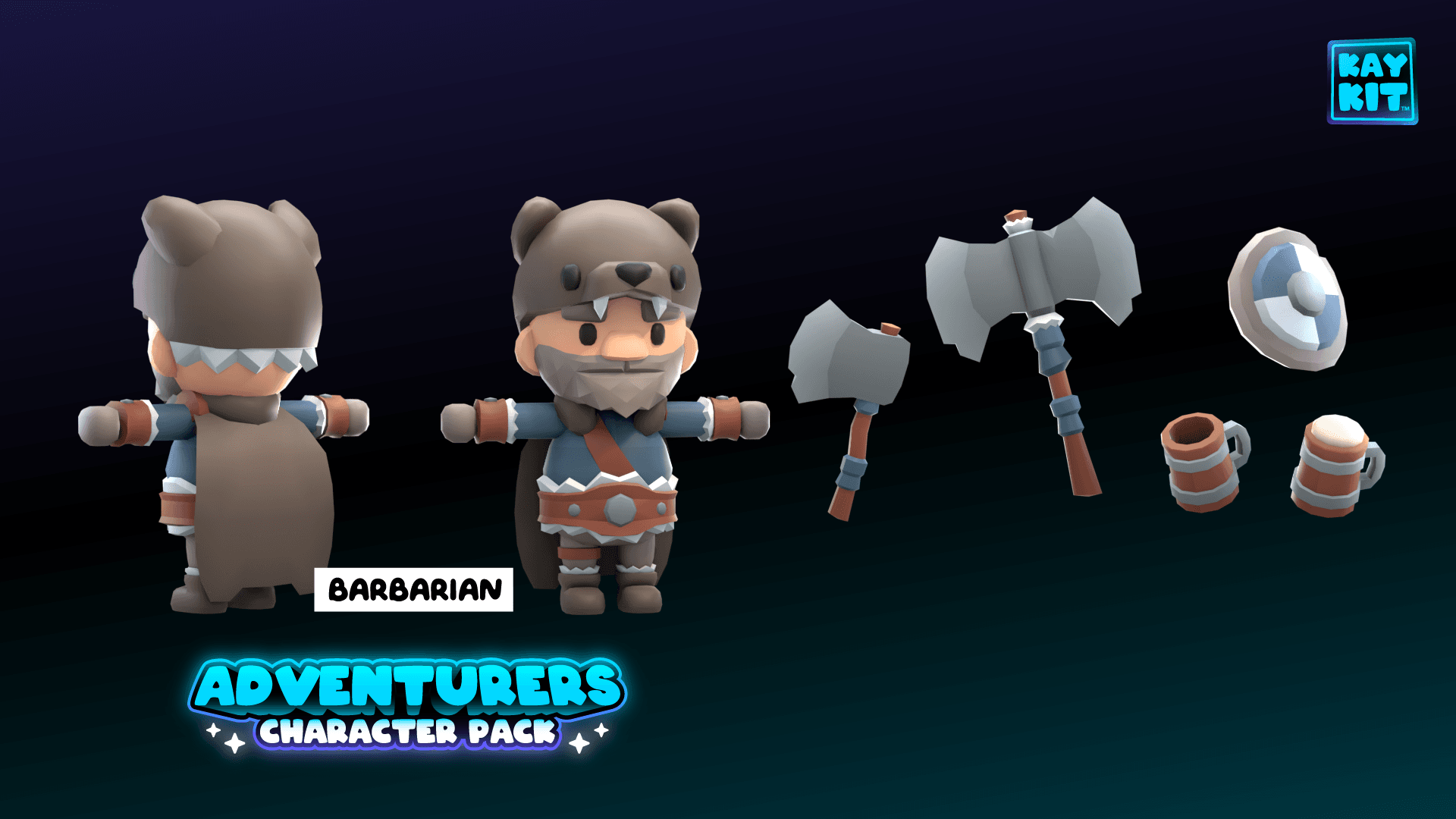 KayKit Adventurers Character - a premium asset pack to build games with ...