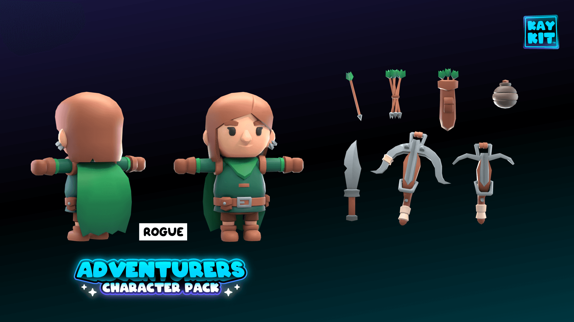 KayKit Adventurers Character - a premium asset pack to build games with ...
