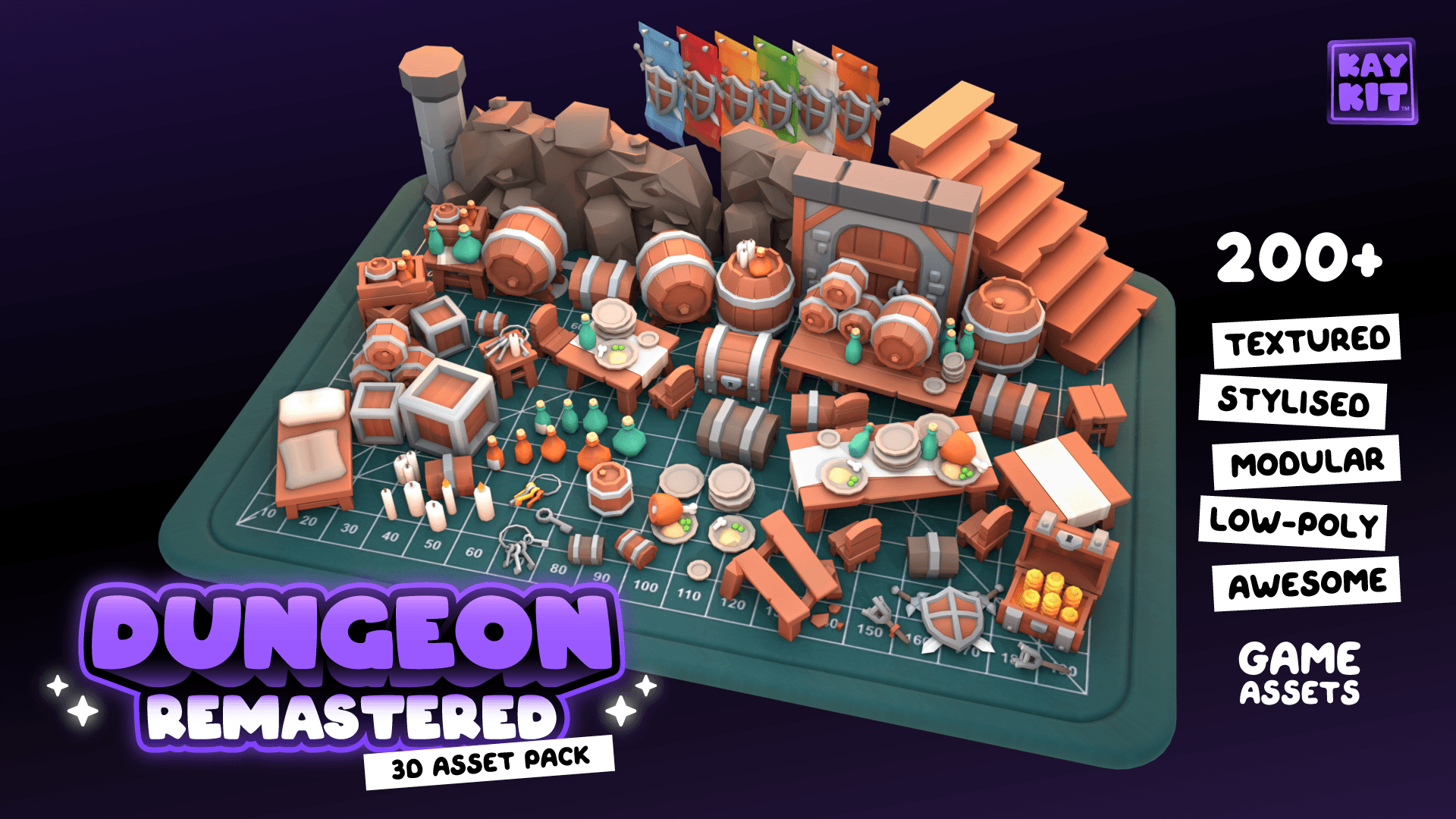 KayKit Dungeon Remastered - a premium asset pack to build games with ...