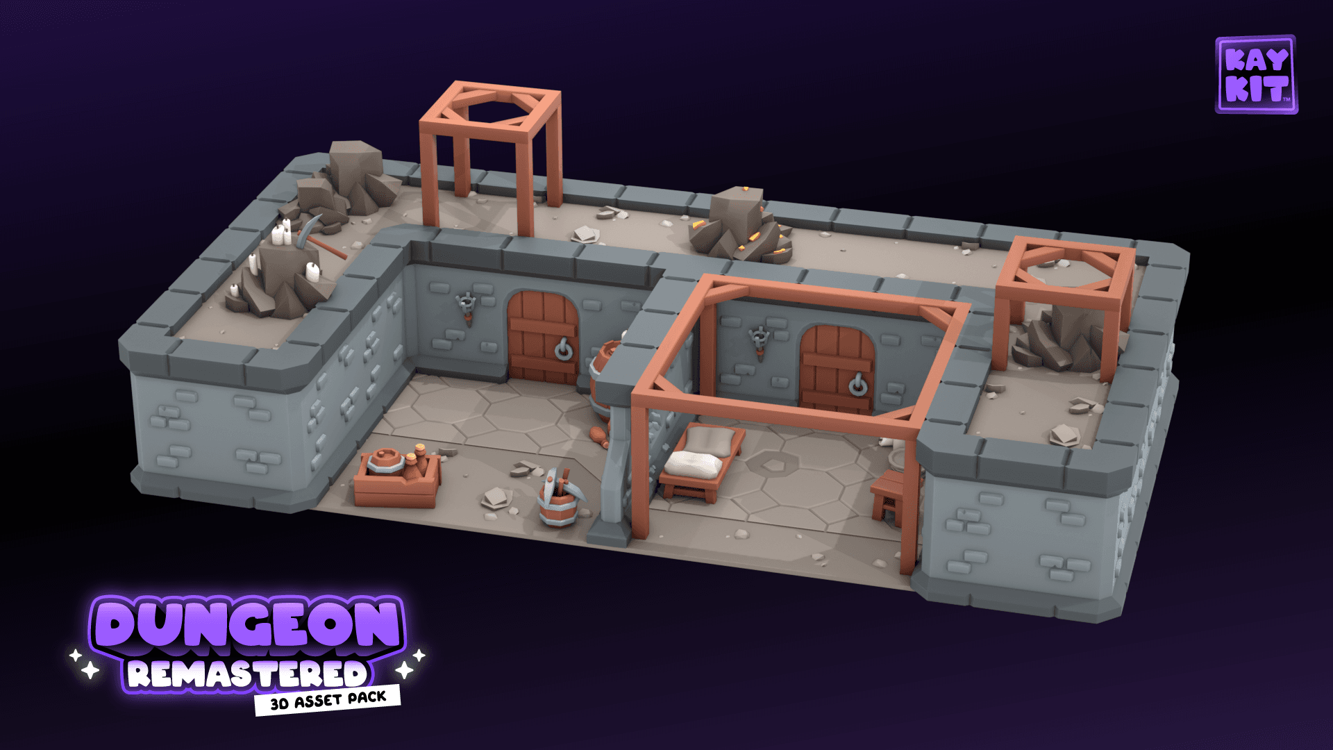 KayKit Dungeon Remastered - a premium asset pack to build games with ...