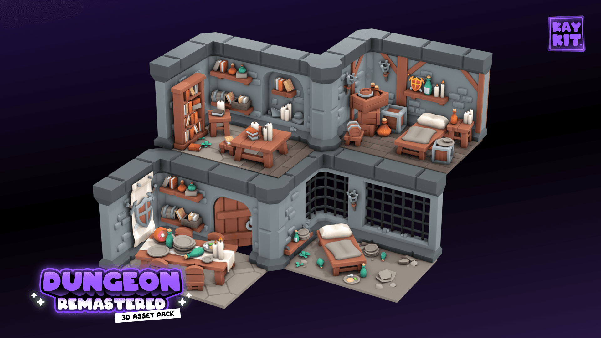 KayKit Dungeon Remastered - a premium asset pack to build games with ...