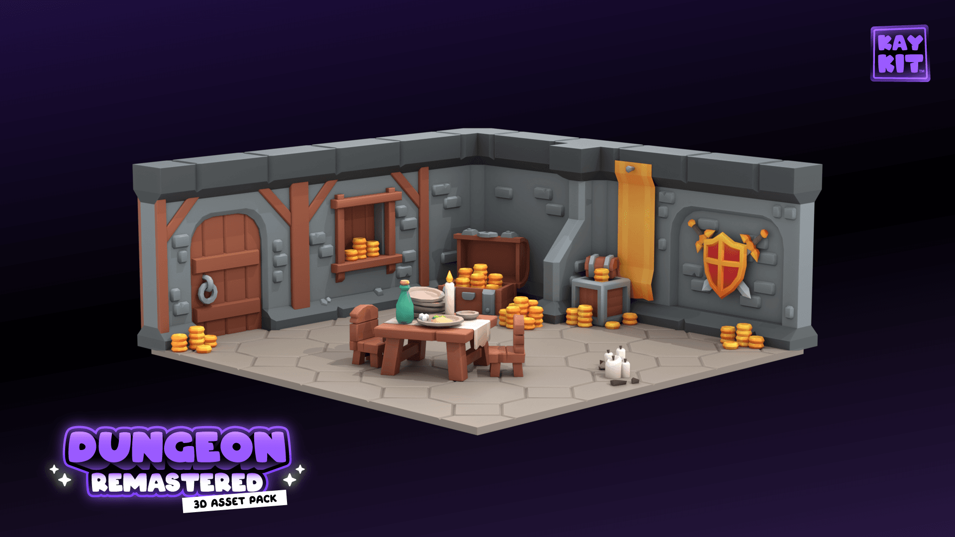 KayKit Dungeon Remastered - a premium asset pack to build games with ...
