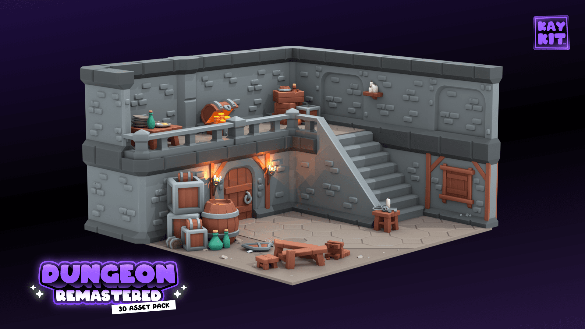 KayKit Dungeon Remastered - a premium asset pack to build games with ...