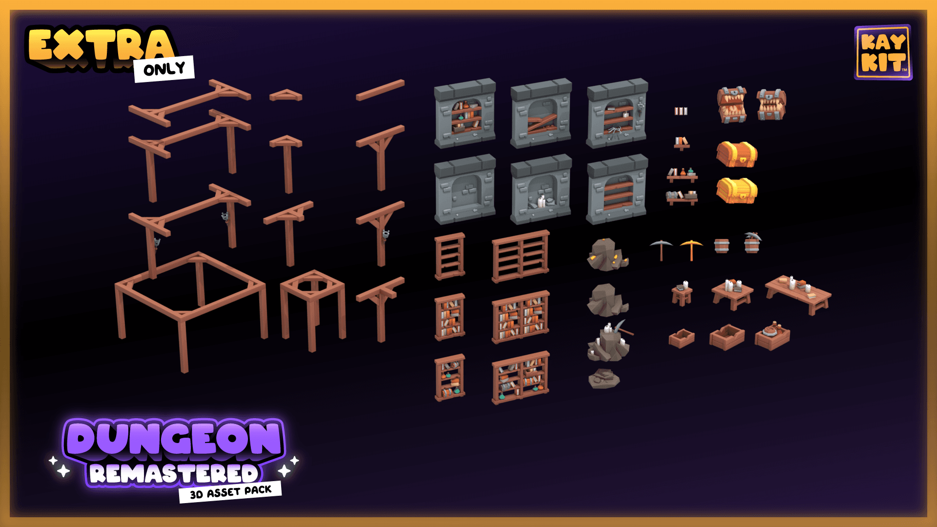 KayKit Dungeon Remastered - a premium asset pack to build games with ...