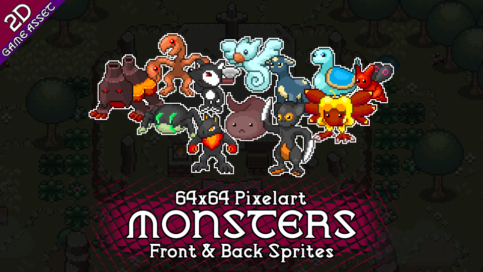 Monster Factory Asset Pack 1 - a premium asset pack to build games with ...