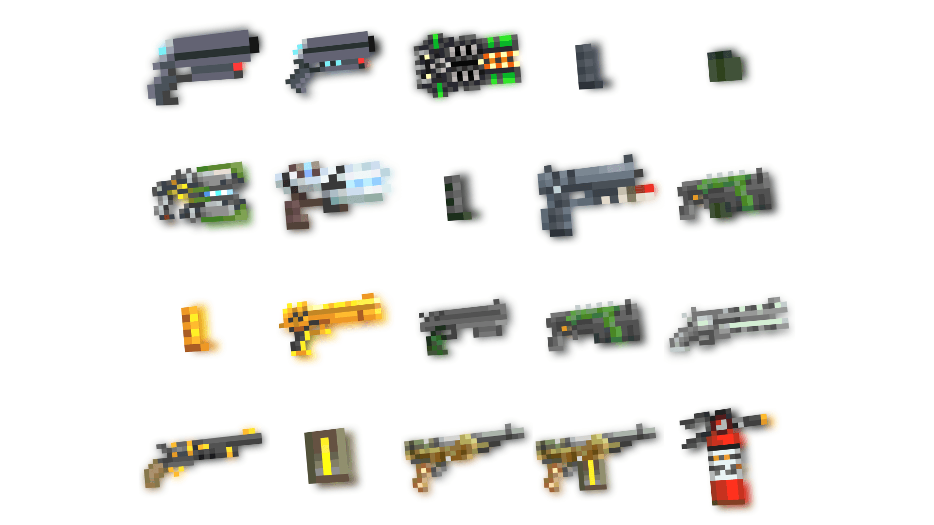 OMA Sidearm Weapons - a premium asset pack to build games with GDevelop ...