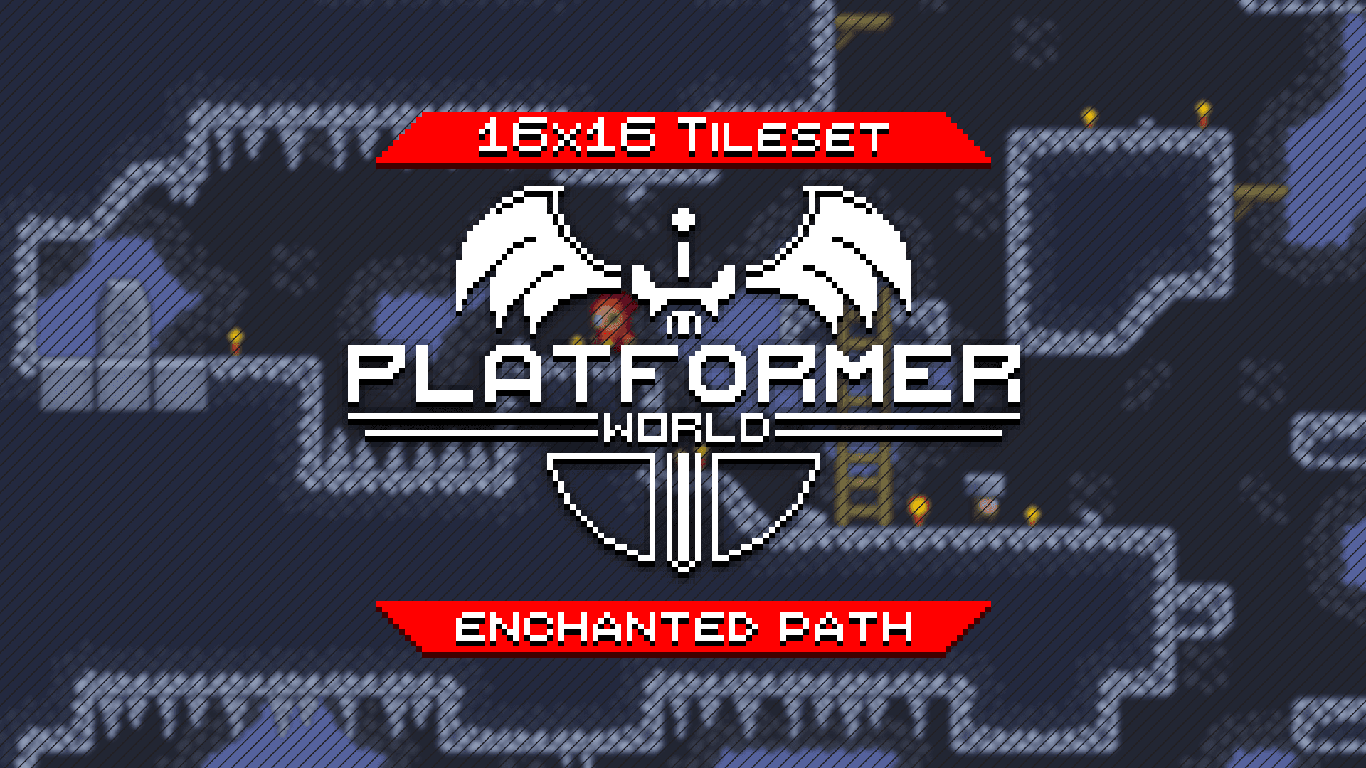 Platformer World Enchanted Pathways - a premium asset pack to build ...
