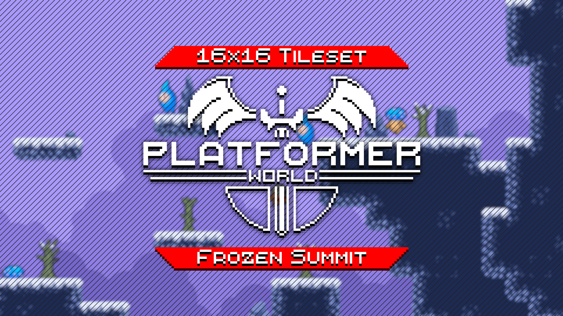Platformer World Frozen Summit - a premium asset pack to build games ...