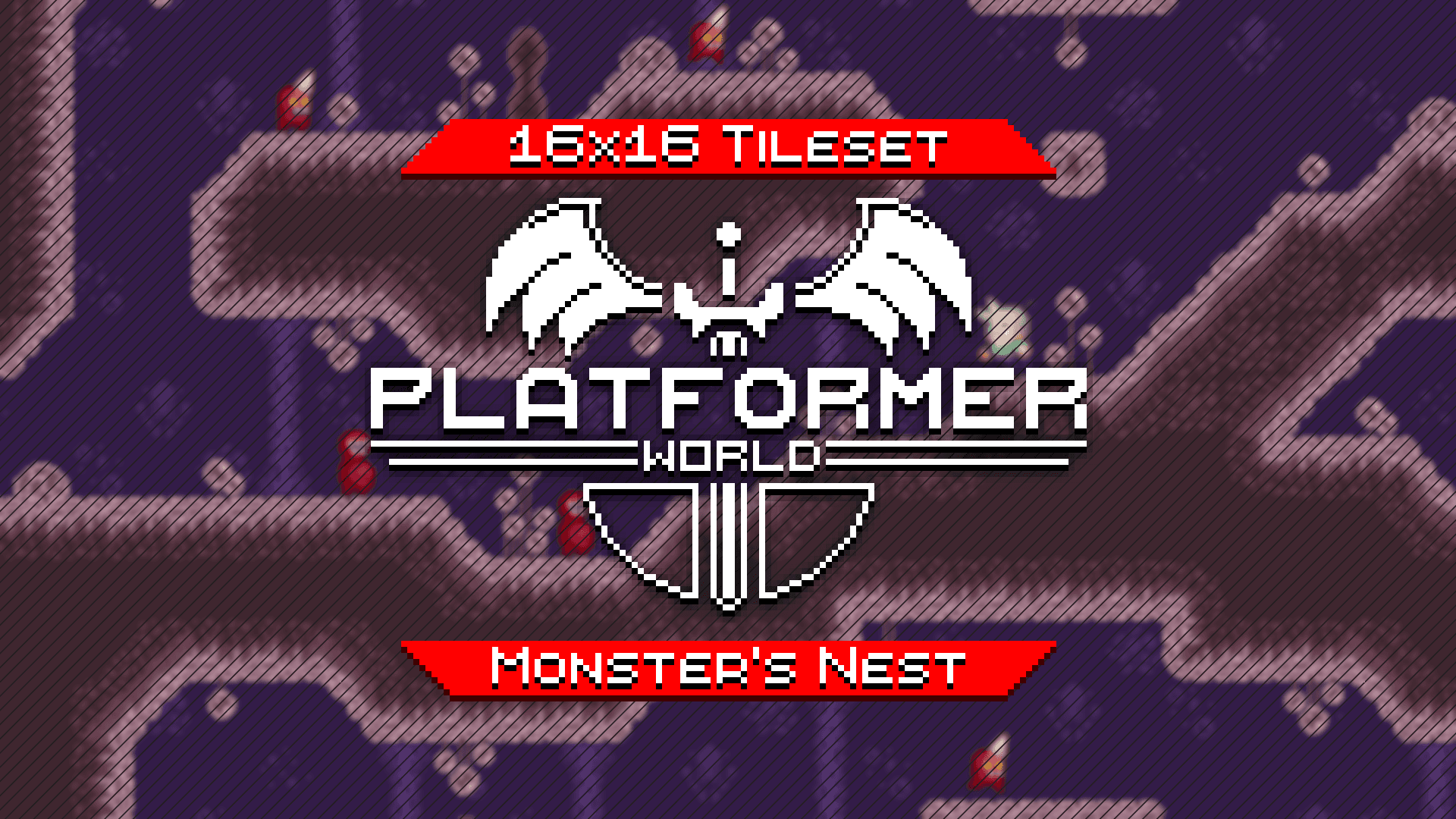 Platformer World Monsters Nest - a premium asset pack to build games ...