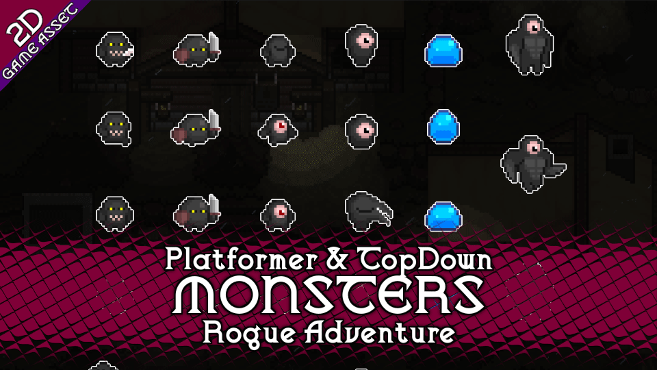 Platformer and TopDown Enemies 1 - a premium asset pack to build games ...