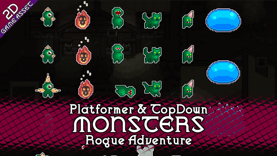 Platformer and TopDown Enemies 2 - a premium asset pack to build games ...