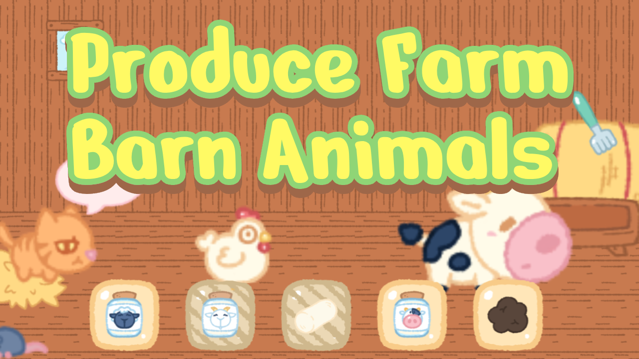 Produce Farm Barn Animals - a premium asset pack to build games with ...