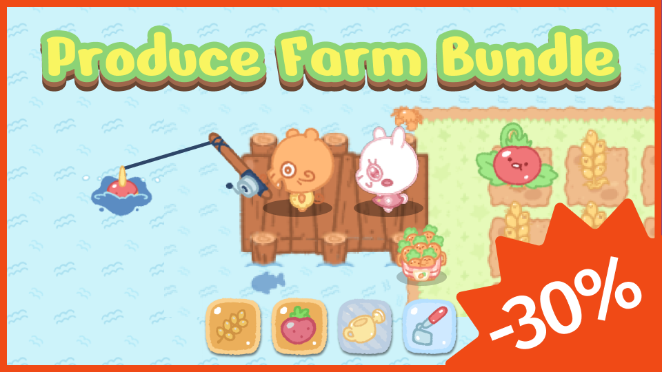 Produce Farm Bundle - a premium asset pack to build games with GDevelop ...