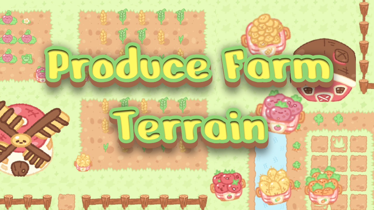 Produce Farm Terrain - a premium asset pack to build games with ...