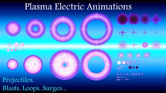 RC Art - Plasma Electric Animations - a premium asset pack to build ...