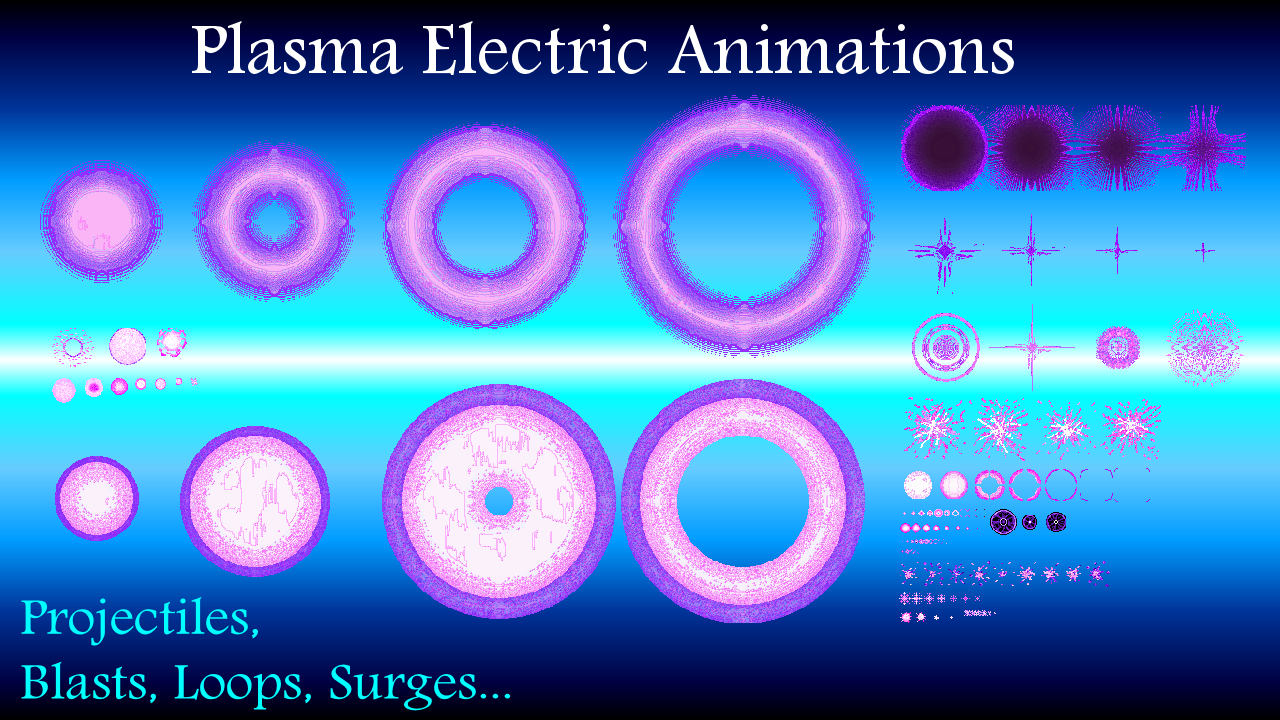 RC Art - Plasma Electric Animations - a premium asset pack to build ...