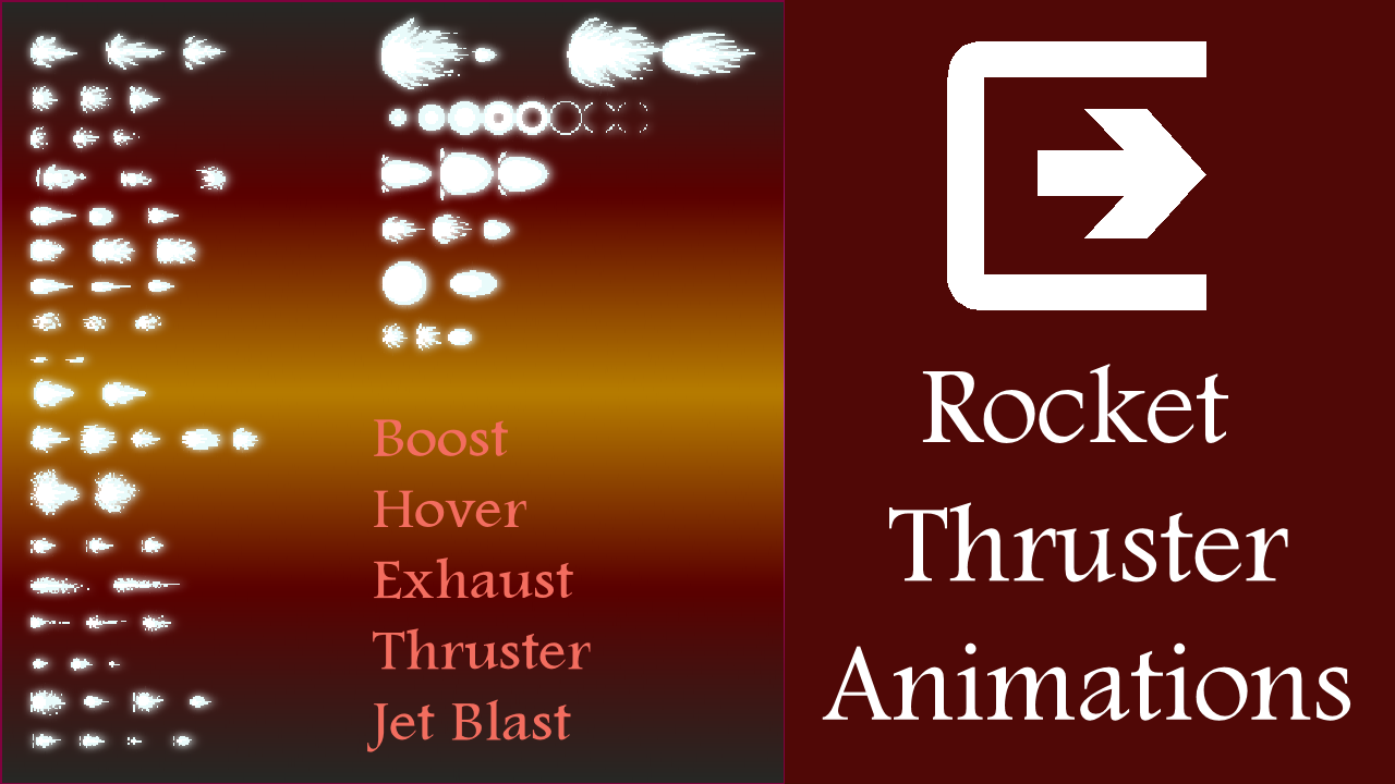 RC Art - Rocket Thruster Animations - a premium asset pack to build ...