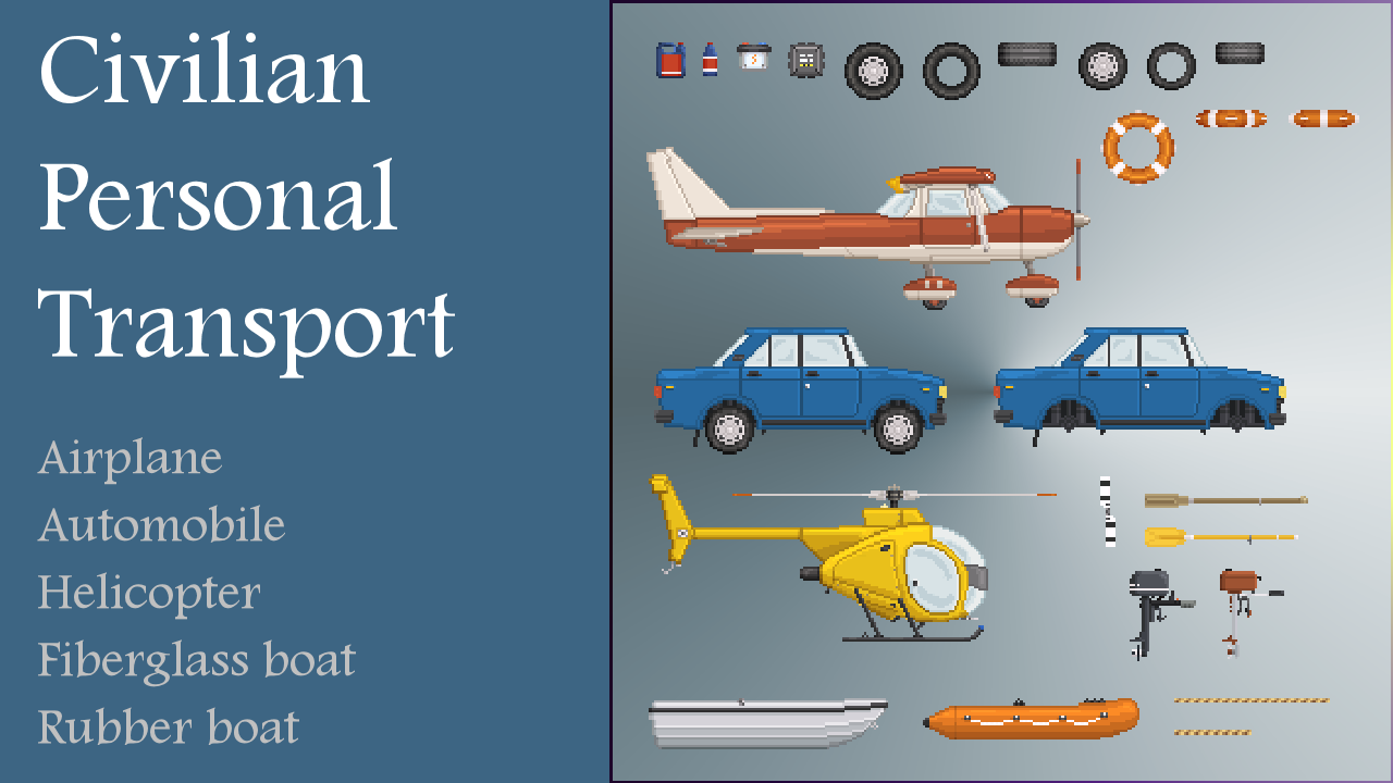 RC Art - Smooth Civilian Vehicles - a premium asset pack to build games ...