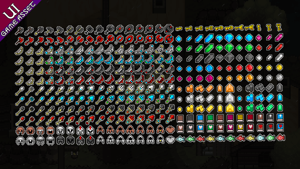 Rogue Adventure Item Icons - a premium asset pack to build games with ...