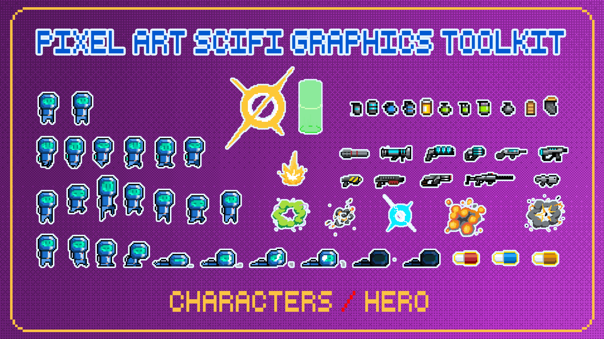 Sci-Fi Hero - a premium asset pack to build games with GDevelop. | GDevelop