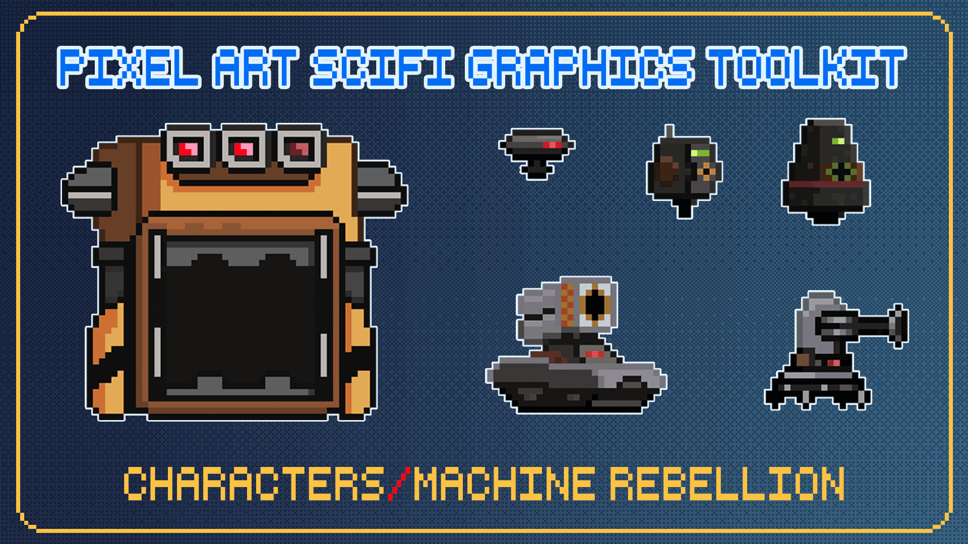 Sci-Fi Machine Rebellion - a premium asset pack to build games with ...