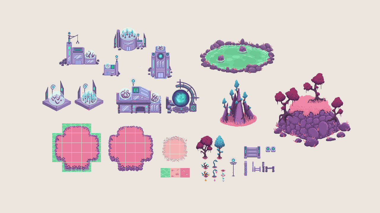 Sci-Fi Space Village - a premium asset pack to build games with ...