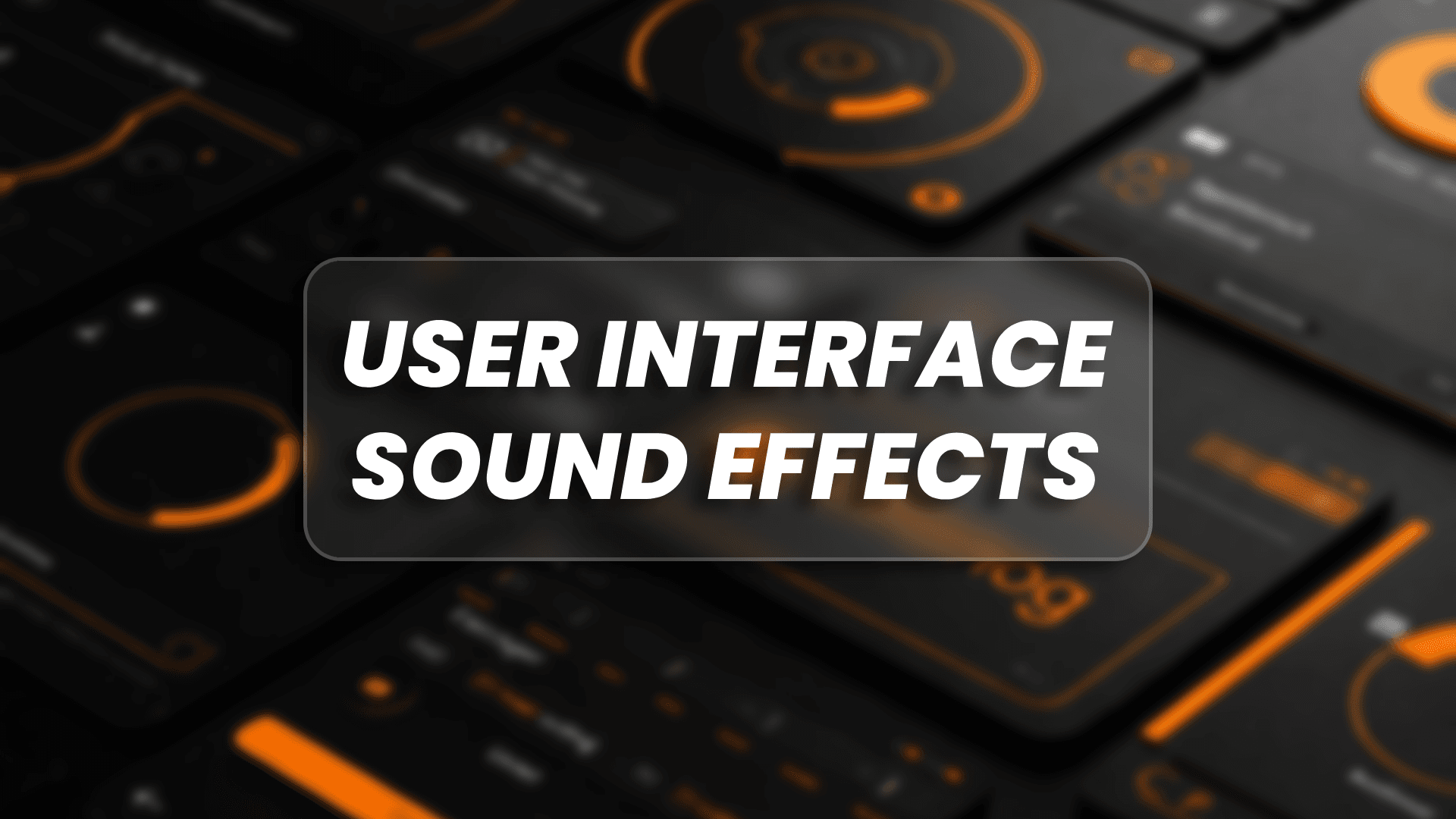 User Interface Sound Effects - a premium asset pack to build games with ...