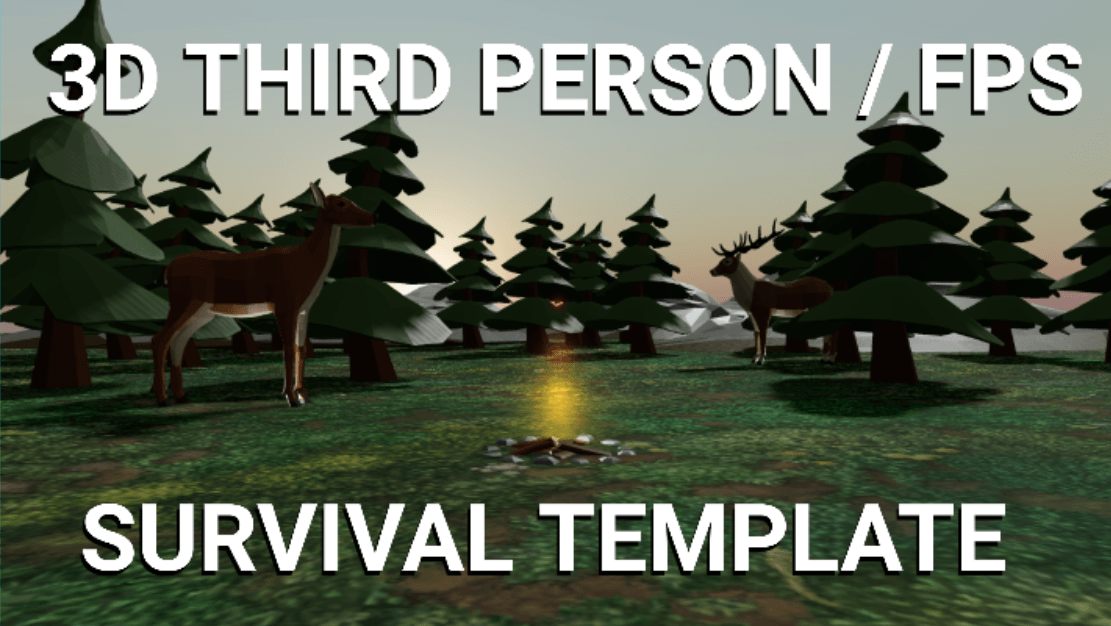 3D Survival Game - a premium game template for GDevelop. | GDevelop