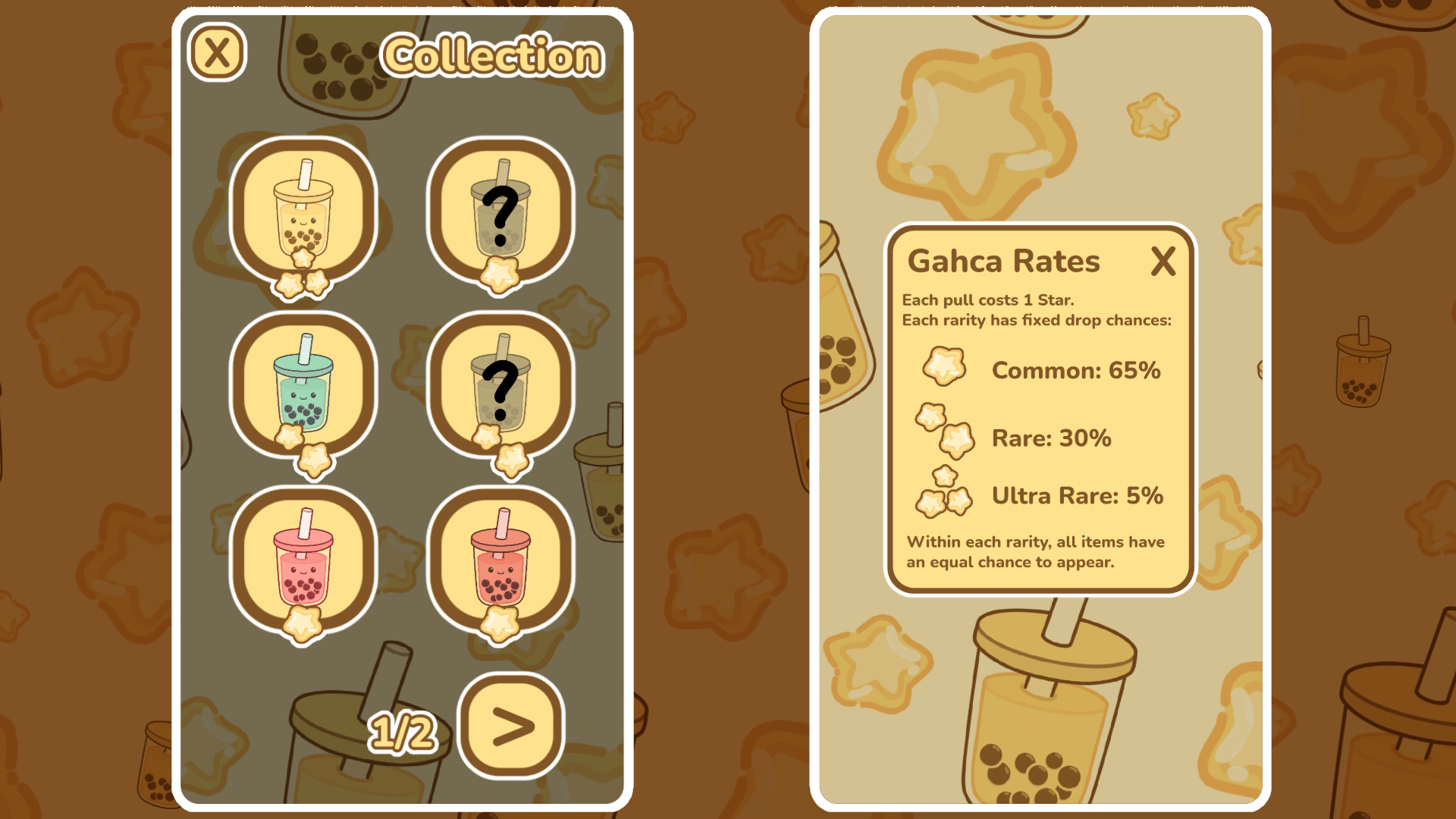 Bubble Gacha Tea - a premium game template for GDevelop. | GDevelop