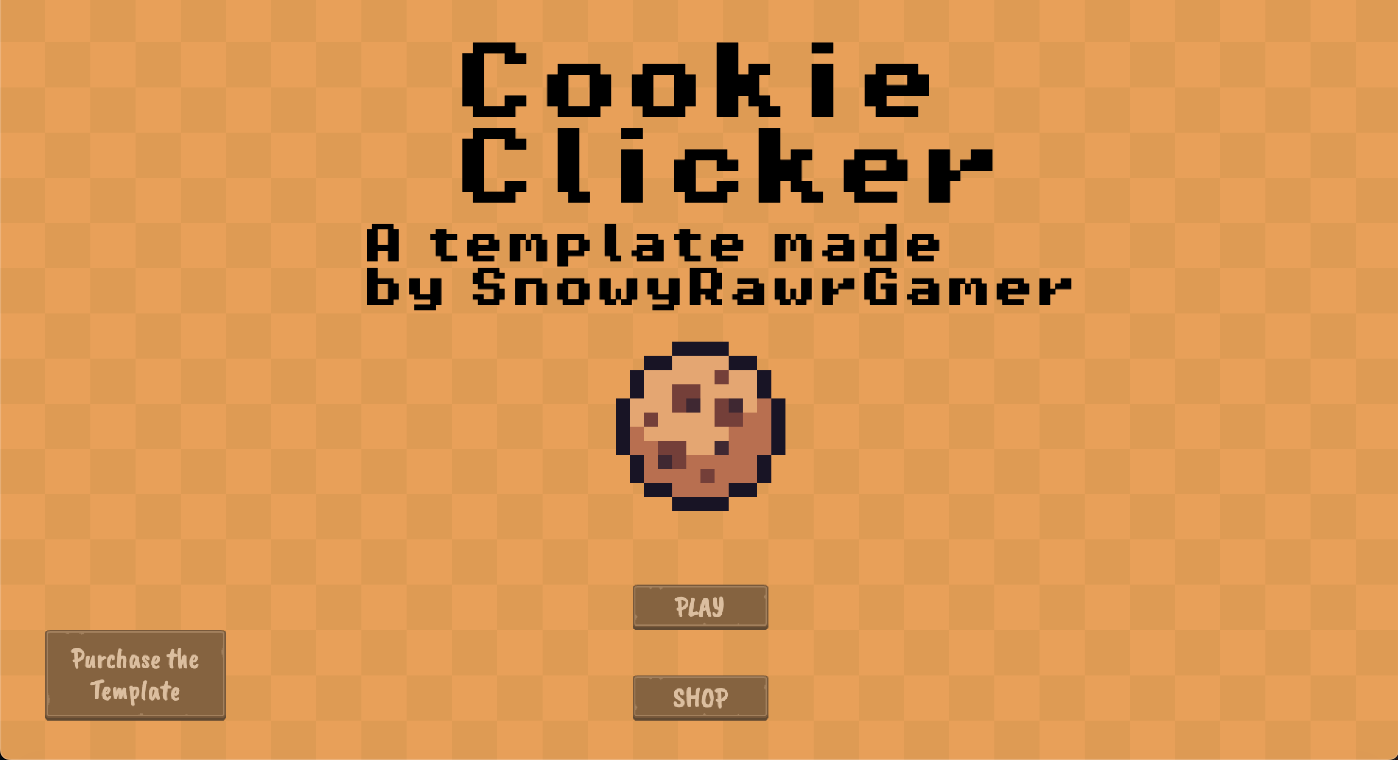 Cookie Clicker Pixel Art - a premium game template for GDevelop. | GDevelop