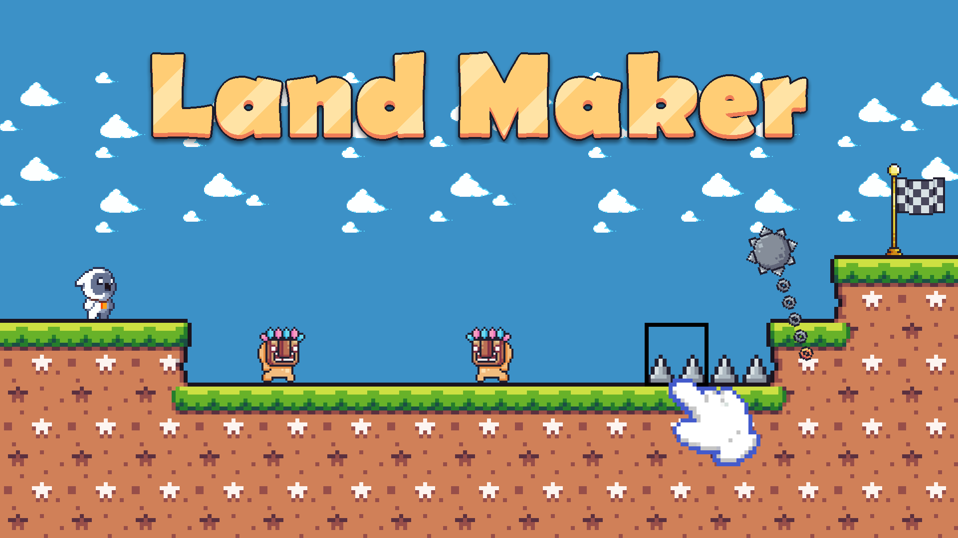 Land Maker - a premium game template for GDevelop. | GDevelop